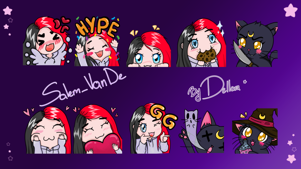Twitch Assets - Emote and Icon Collection - Diana
